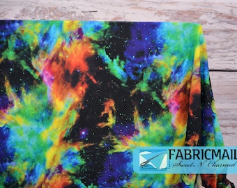 Outer space fabric | Etsy