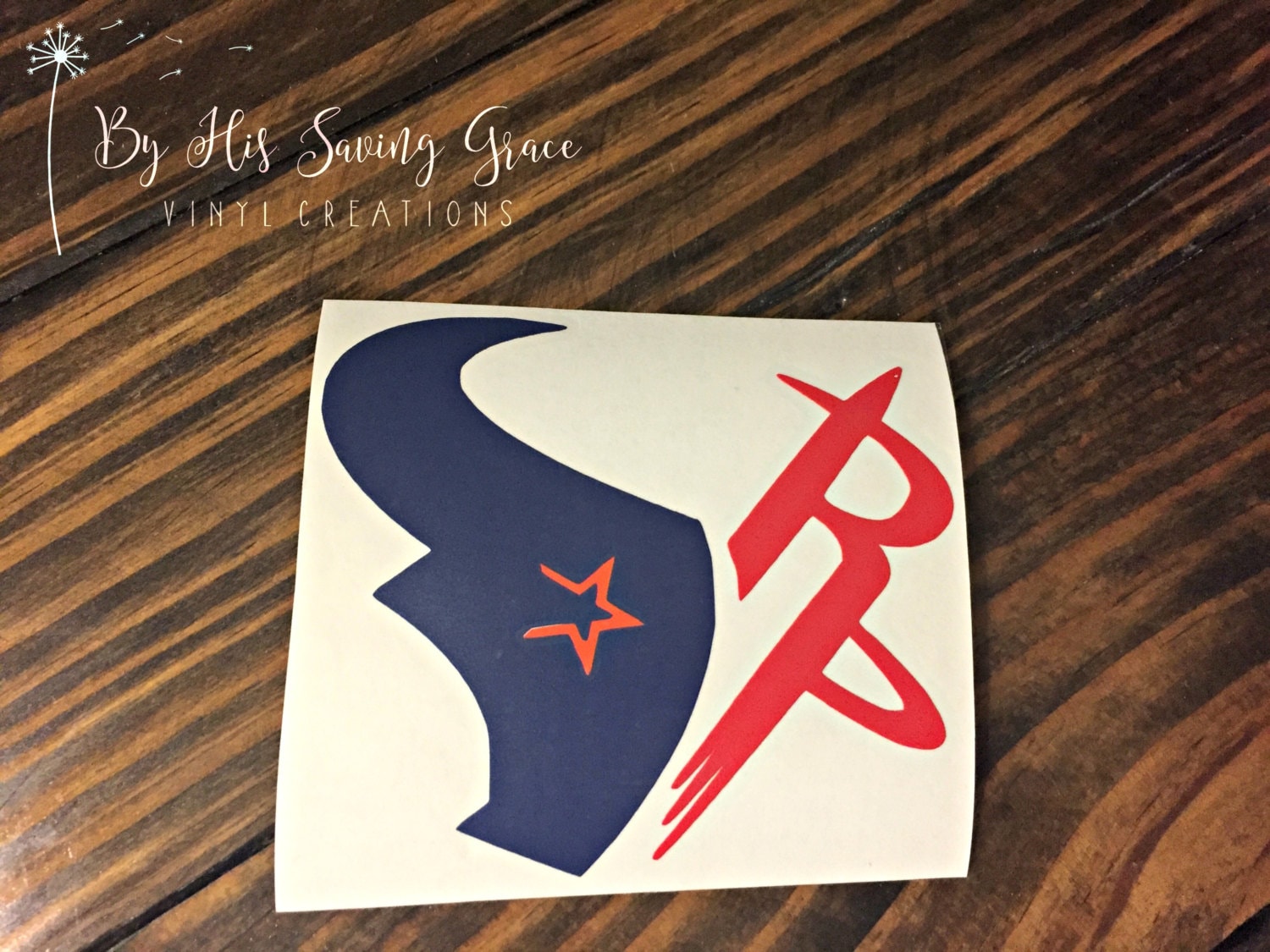 Houston Texans Astros & Rockets Vinyl Decal Yeti Decal Car