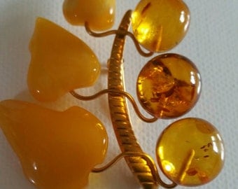 Amber pin | Etsy