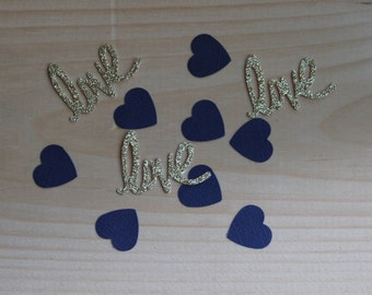 Unique gold heart confetti related items | Etsy