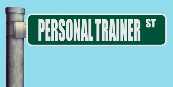 Personal Trainer ST Street Sign Heavy Duty Aluminum Warning