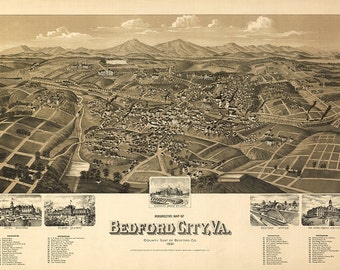 Rullman map of San Antonio Bexar County Texas by RetroPrintmaker