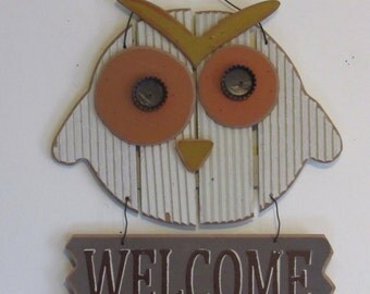 Owl welcome sign | Etsy