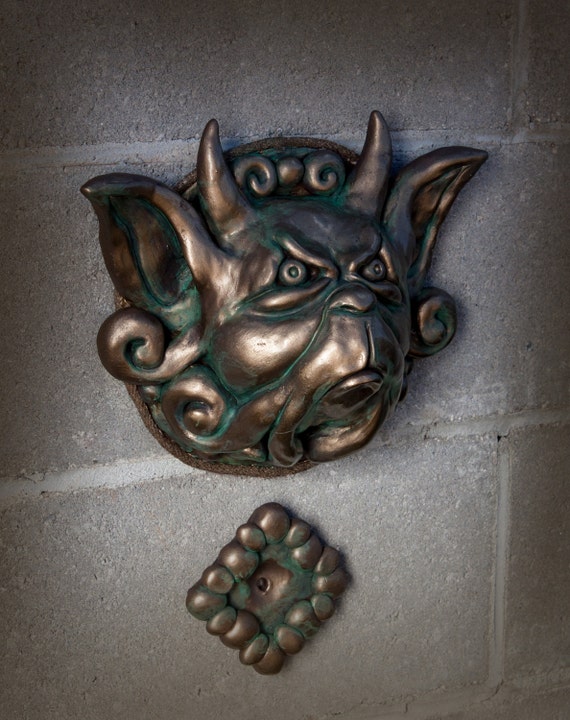 Hand made fantasy knockers sculptures inspired by The Movie