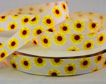 Sunflower ribbon | Etsy