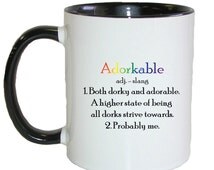 Adorkable Definition Ceramic Coffee Mug