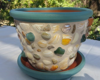 Mosaic flower pot | Etsy