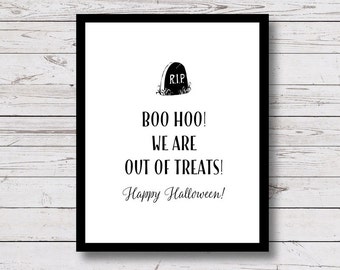 Halloween candy sign | Etsy