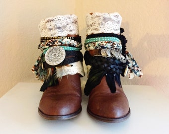 Unique gypsy boots related items | Etsy