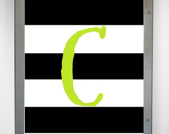 Lime green letters | Etsy