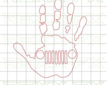 Unique jeep wave sticker related items | Etsy