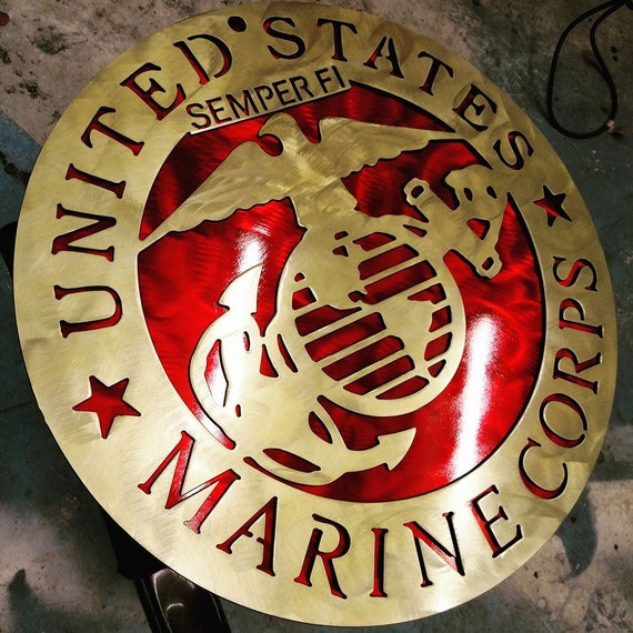 18 USMC EGA metal wall art.