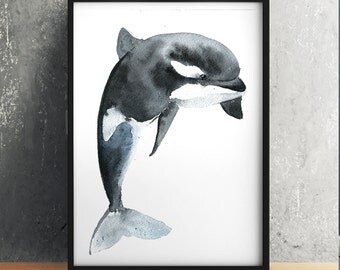 Killer whale art | Etsy