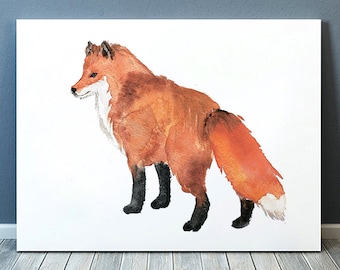 Fox print | Etsy