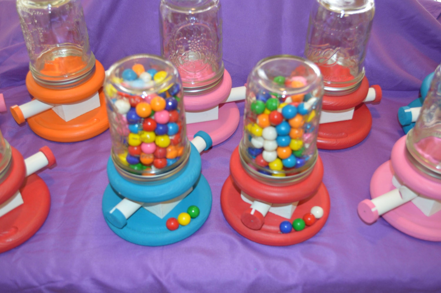 Handmade Wooden Gumball Machine