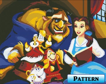 Belle cross stitch | Etsy