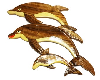 Intarsia dolphin | Etsy