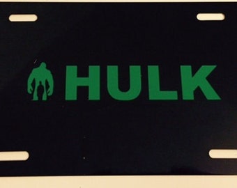 Hulk license plate | Etsy