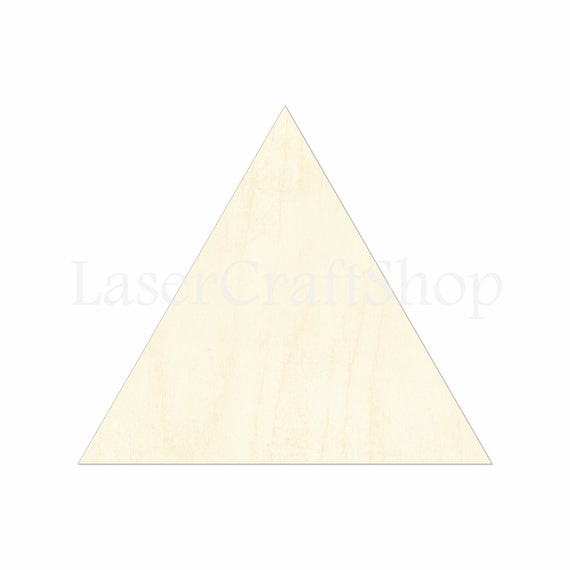 2 34 Triangle Wooden Cutout Shape Silhouette