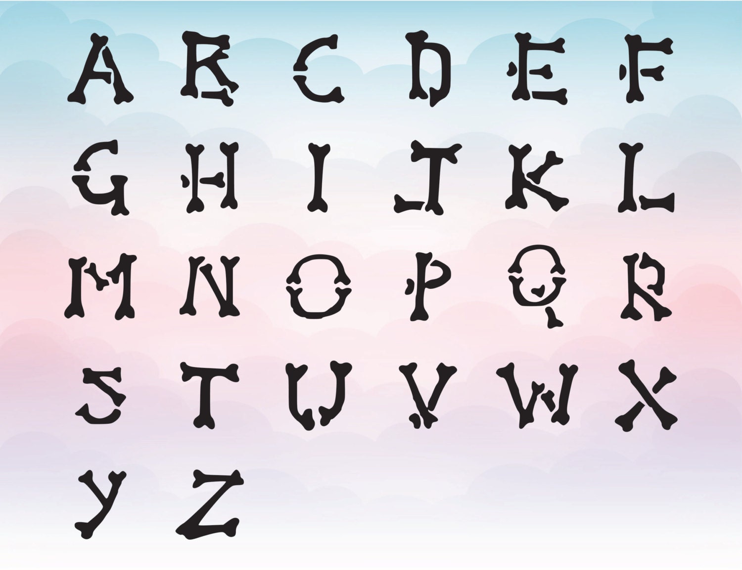 Skeleton Font