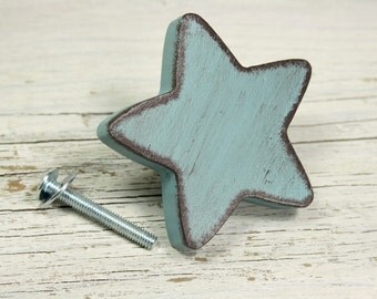 Blue star buttons | Etsy