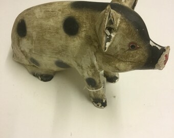 Unique folk art pig related items | Etsy