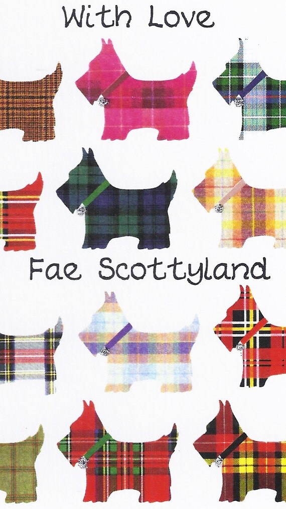 Scottish Greetings Fae Scottyland Card WWGR14