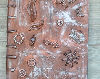 Steampunk Notebook Papers Printable 8.5 x 11 inch letter