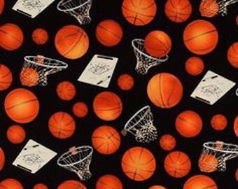 Basketball fabric | Etsy