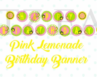 Unique pink lemonade banner related items | Etsy