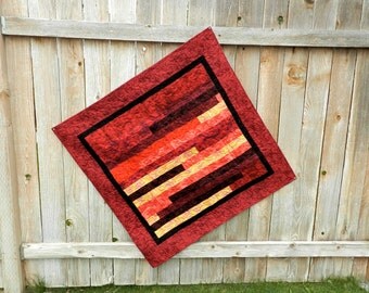 Items similar to The Rose: A Modern Rose Strip Quilt on Etsy