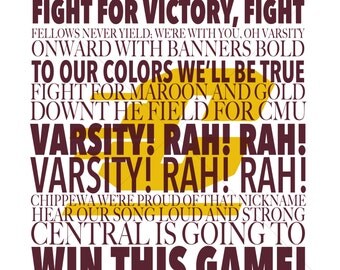 Michigan fight song | Etsy