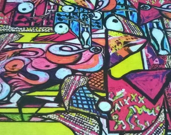 Picasso fabric | Etsy