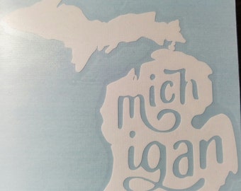 Michigan car decal | Etsy