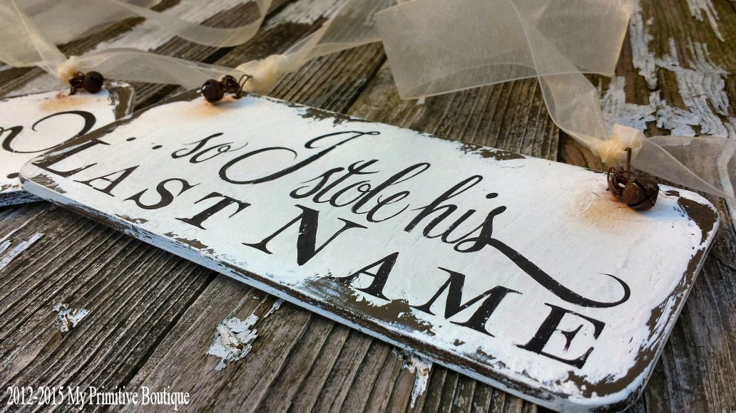 I Stole Her Heart. Wedding Chair Sign. Wedding Sign. Save The