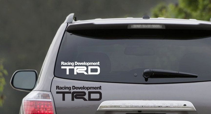 Toyota TRD Racing Development Sticker Vinyl Car truck racing