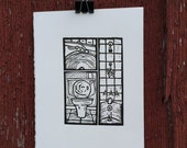 woodcuts monoprints and paintings by Chris Plummer by cplummerart