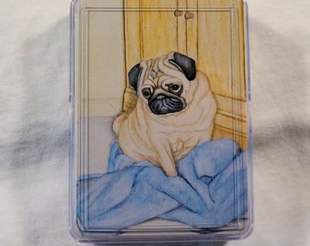 Pug Cross stitch / Knitting chart Easy 2