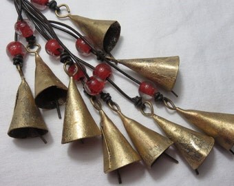 Glass wind chime | Etsy