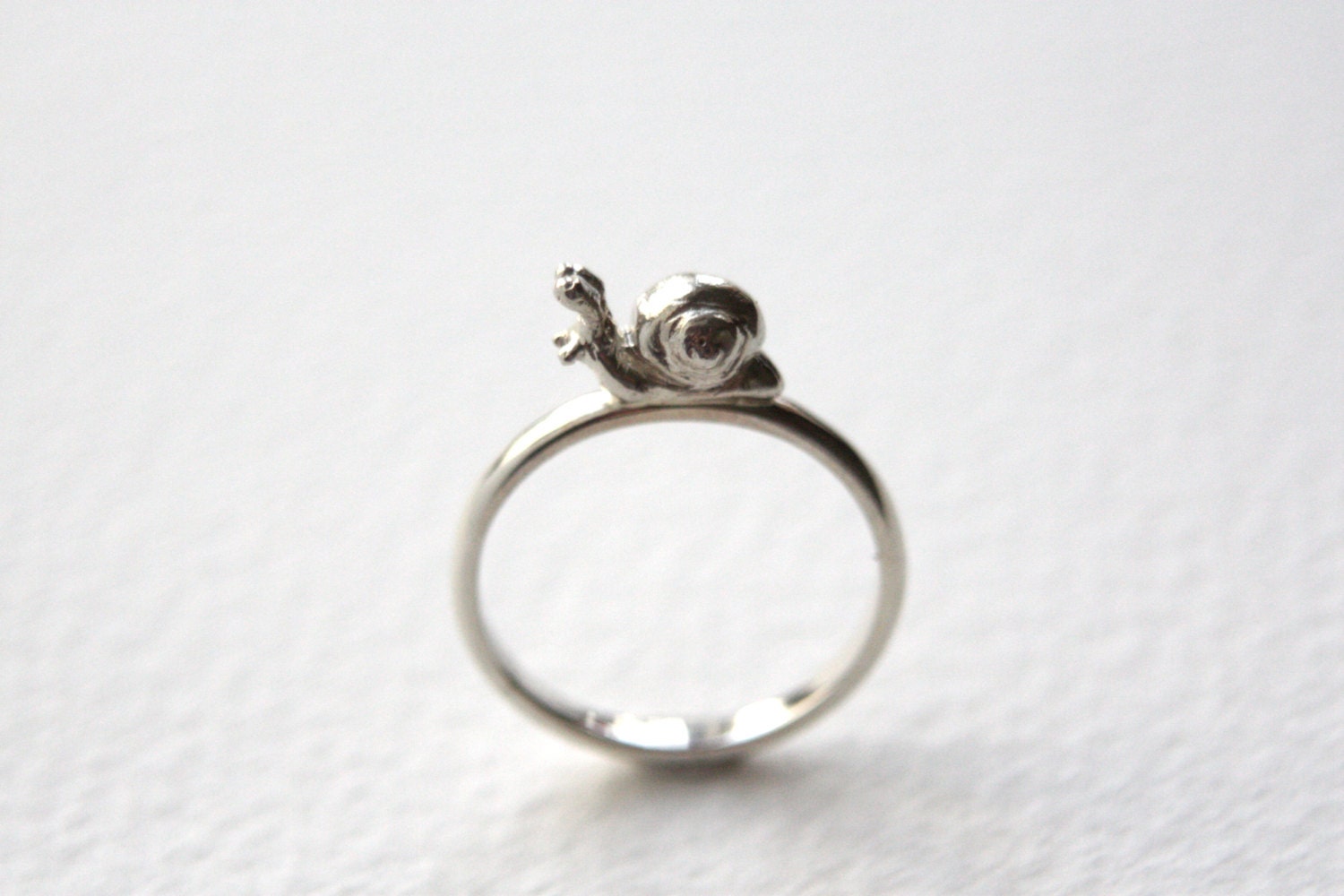 Snail Ring Handmade in Sterling Silver Precious Silver ring
