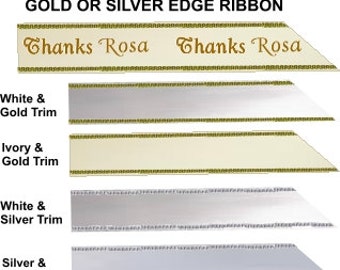 Gold edge ribbon | Etsy