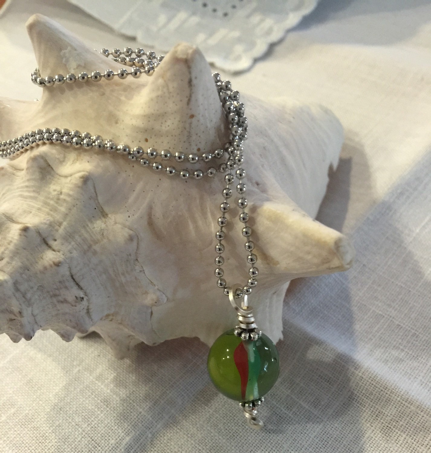 Retro Marble Necklace