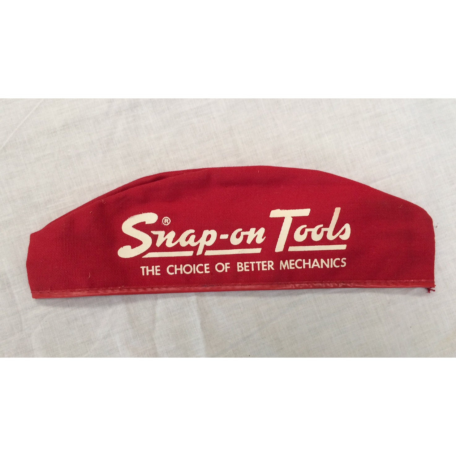 Snap-On-Tools Mechanics Skull Cap pre-1960s Red The Choice Of