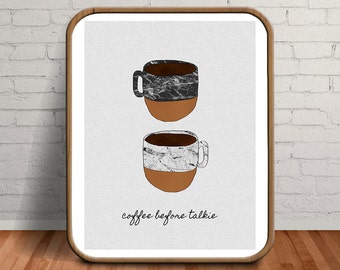 Not before coffee | Etsy