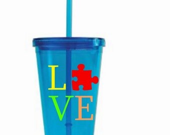 Autism tumbler | Etsy