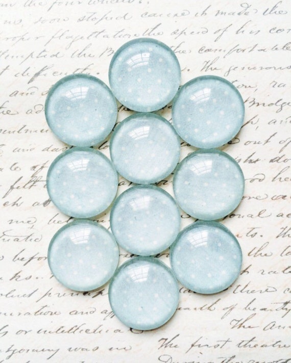 Glass Push Pins Blue Push Pins Office Decor by TheVelvetVine