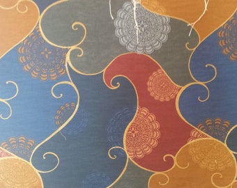 Blue swirl fabric | Etsy