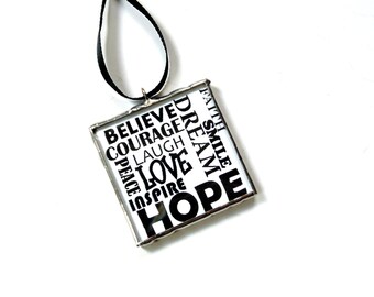 Typography glass | Etsy