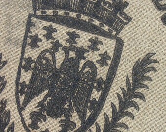 Fournier Bastide Burlap Grain Lentil Flour sack Authentic Vintage French