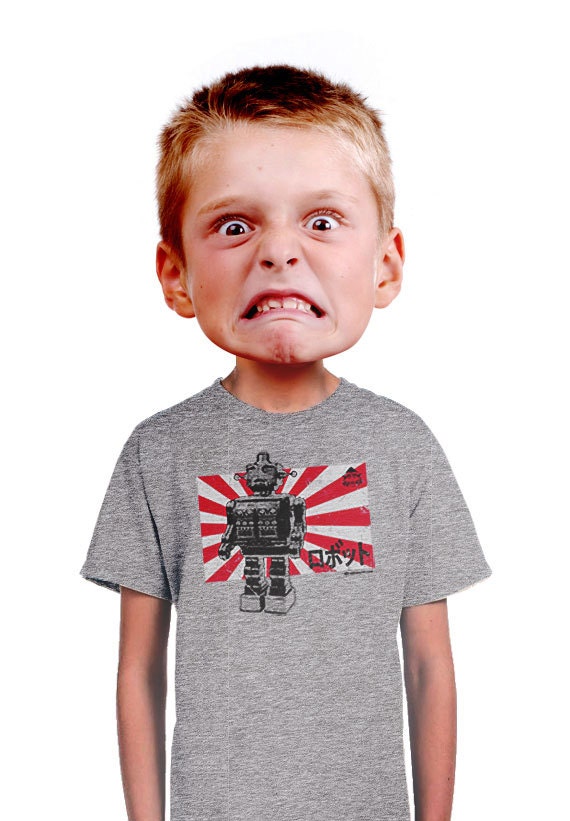 kamikaze robot kids robot t-shirts for science nerds geeks